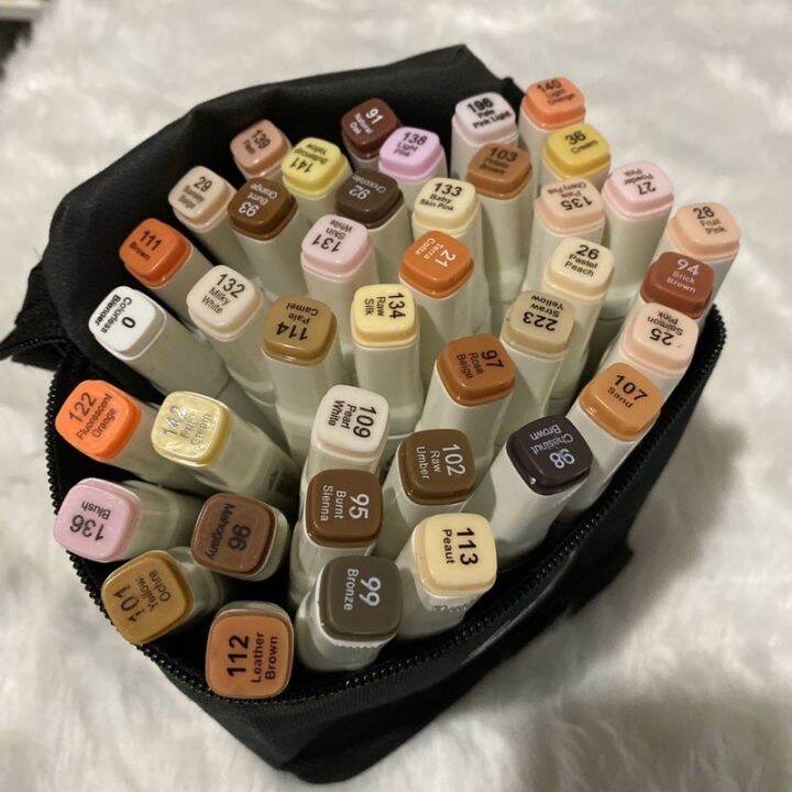 40 Color Skin Tone Marker Set Copic Alternative for Drawing Manga Anime ...
