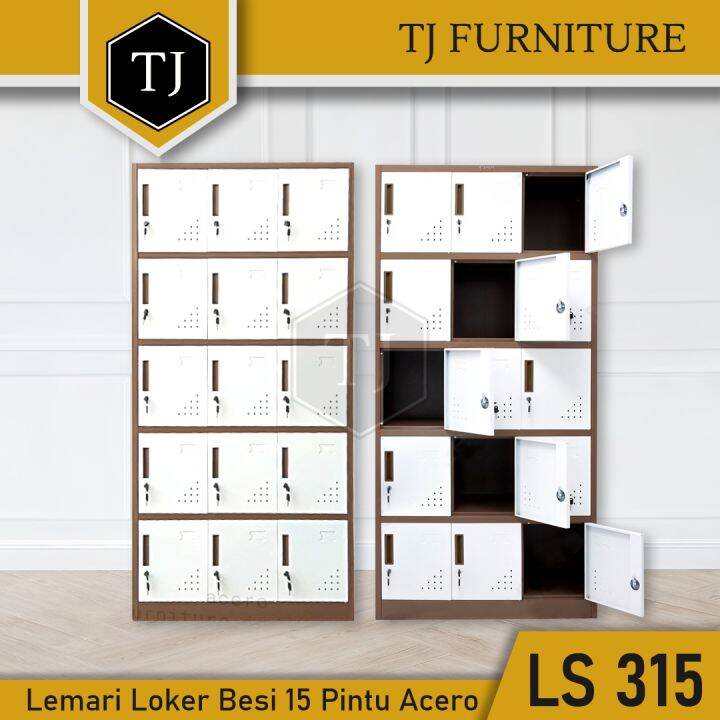 Acero Loker Besi / Lemari Arsip / Locker Kantor Besi 15 Pintu / Steel ...