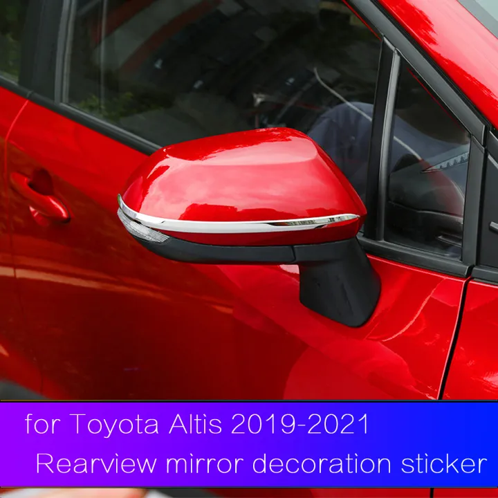 Rearview mirror frame Metal 3D sticker for toyota altis 2019 2020 2021 ...