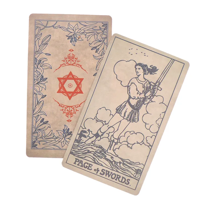 WenRan ลึกลับไพ่ทาโรต์การ์ดภาษาอังกฤษ Versoin เกมกระดานดาดฟ้าไพ่ทาโรต์ ...