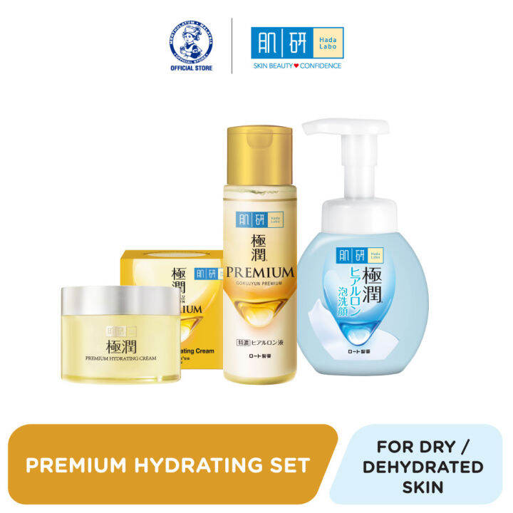 Hada Labo Premium Hydrating Set - For Dry/ Dehydrated Skin | Lazada