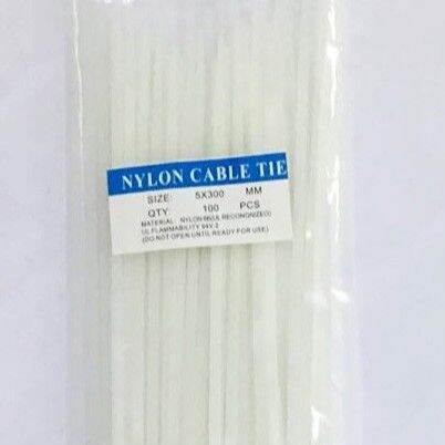 White cable with nylon tie 5*300mm (100pcs) | Lazada PH