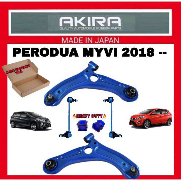 PERODUA MYVI 2018 -- NEW LOWER ARM FRONT HEAVY DUTY + LINK + BUSH ...