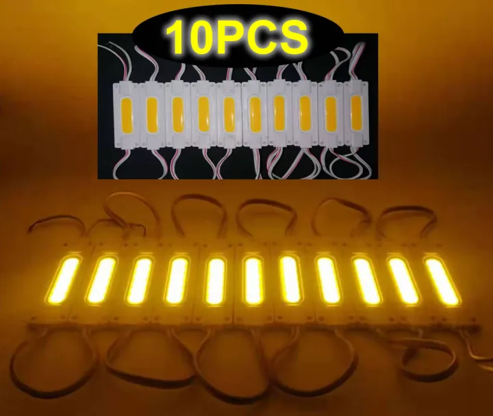 12V COB Module Led Light 10PCS. (WHITE, RED, BLUE, GREEN, YELLOW, PINK ...