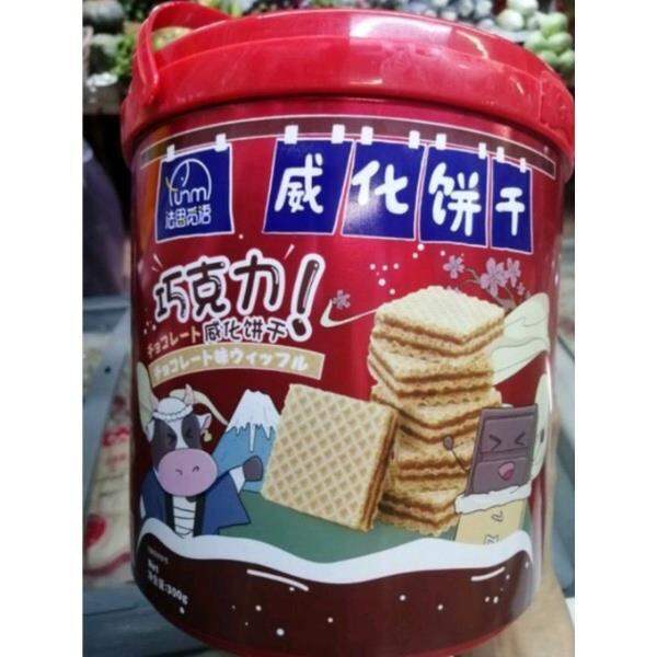 HOT SALE!∋ JD Imported Food Wafer Crispy Biscuit Bucket 300g Chocolate ...