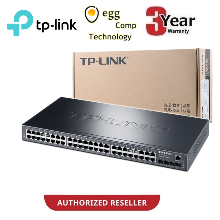 TP LINK TL-SG3452 JETSTREAM 48 PORT GIGABIT L2 MANAGED SWITCH WITH 4 ...