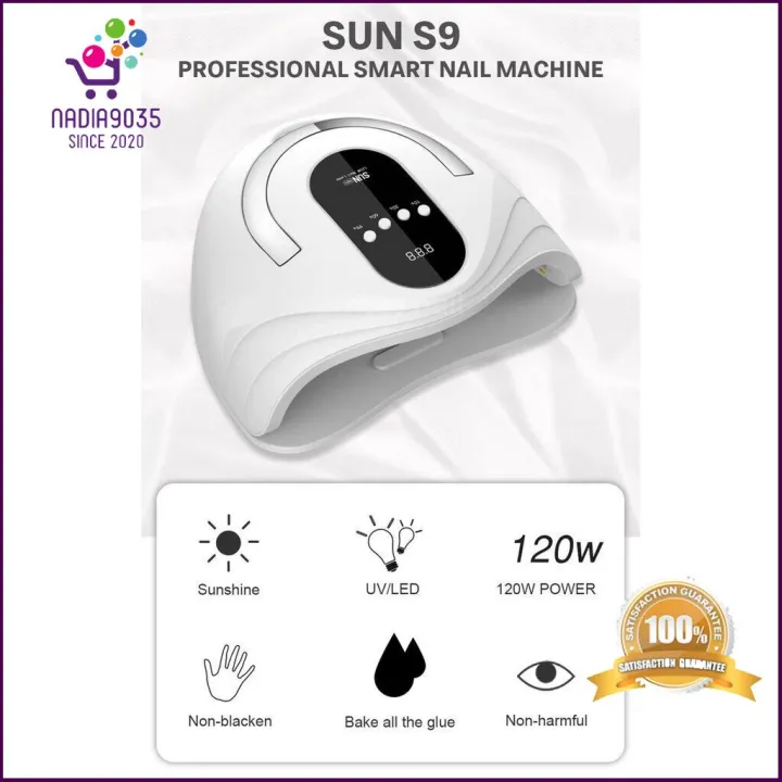 โปรฯ รอบใหม่ -- เครื่องอบสีเจล SUN S9 120W. แห้งเร็ว เครื่องใหญ่ ดีไซน์สวย ใช้ระบบเซ็นเซอร์อิน ...