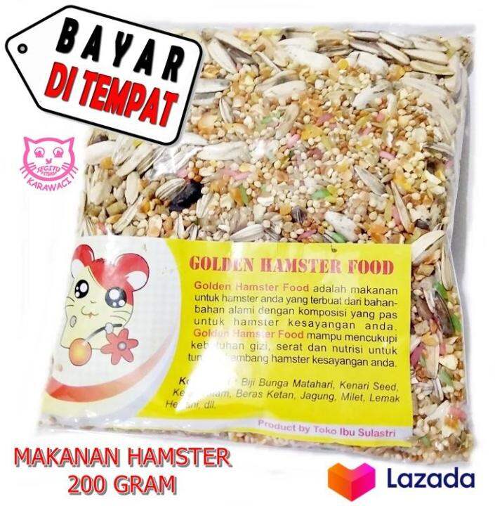 Makanan Hamster Campur Golden Hamster Food - Ukuran 200Gram | Lazada ...