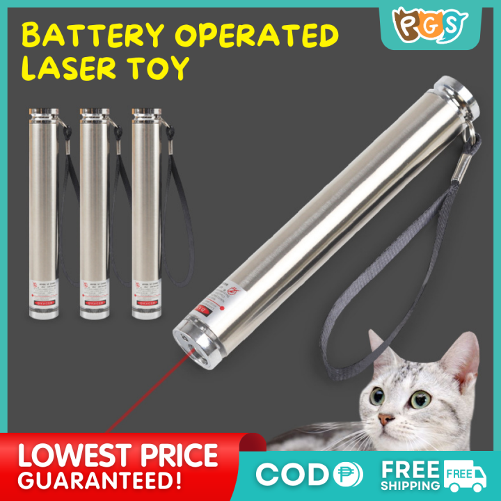 【Petcher】Stainless Battery Operated Laser Pointer Light Pen - For Pets ...
