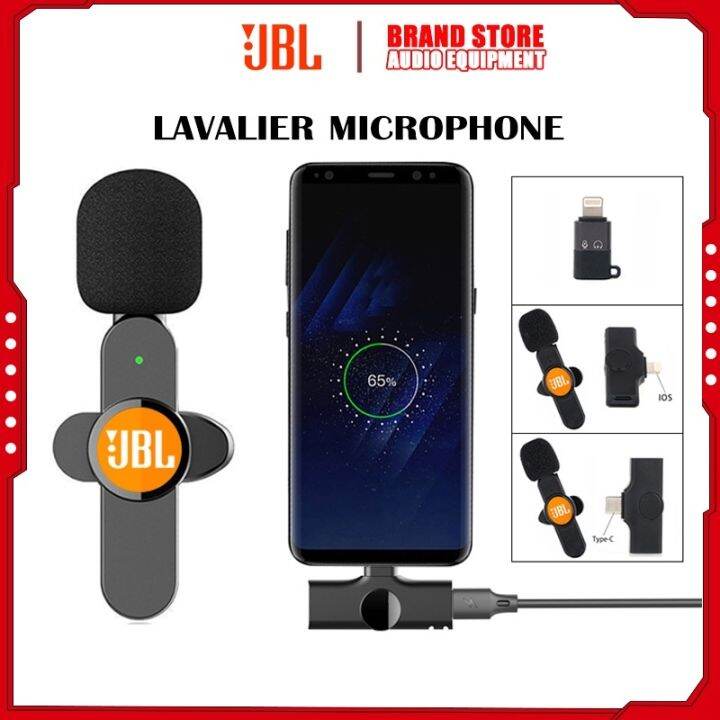 ☢ JBL Wireless lavalier microphone q1 smart noise reduction mini one ...