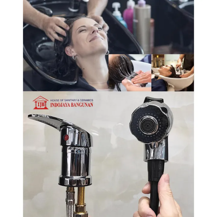 Kran Air Keran Wastafel Salon Komplit Set Hand Shower Panas Dingin ...