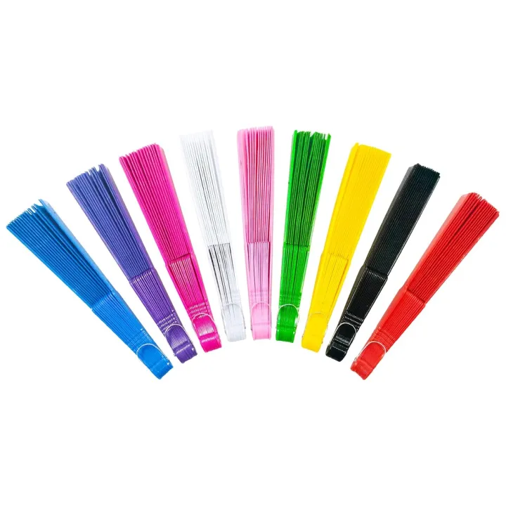 Foldable Plastic Plain Folding Handheld Fan Hand Fans Abaniko Pamaypay ...