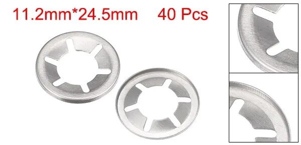 Uxcell 40pcs/lot M3 M4 M6 M7 M8 M12 Internal Starlock Washer 304 ...