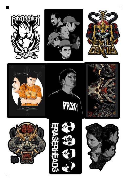 Universal OPM BAND PART-3 STICKER PACK For Helmets decals Motorcycle ...