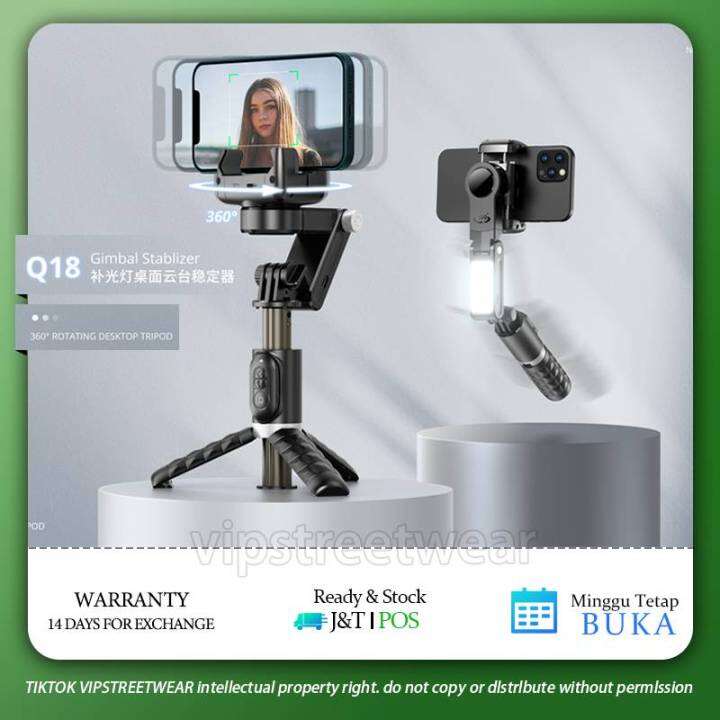 360° 4 in1 Phone Stabilizer Gimbal with Wireless Remote,Q18 gimbal stabilizer mobile phone ...