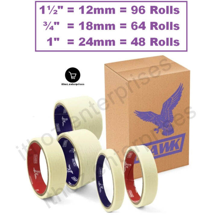 [WHOLESALE] HAWK MASKING TAPE (PER BOX) | Lazada PH