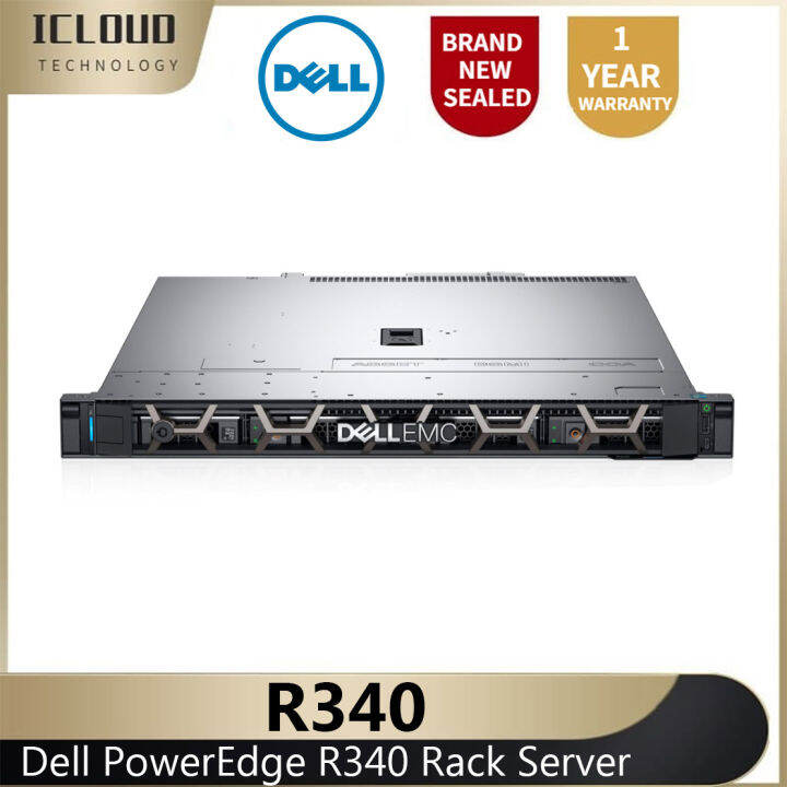 Dell PowerEdge R340 Rack Server R340 E-2224 (4 cores 4 threads, 3.4G ...