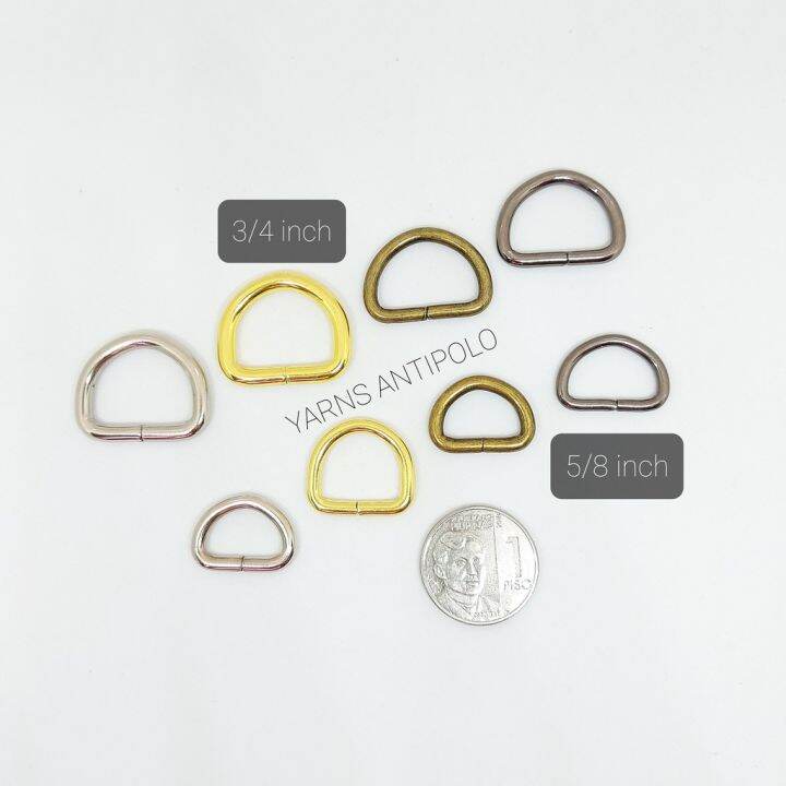 10 PCS | NON WELDED METAL D RING 3/4 INCH INSIDE DIAMETER FOR BAGS ...