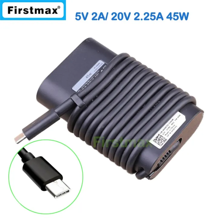 45W 5V 2A 20V 2.25A USB-C type C laptop AC adapter charger HK45NM150 ...
