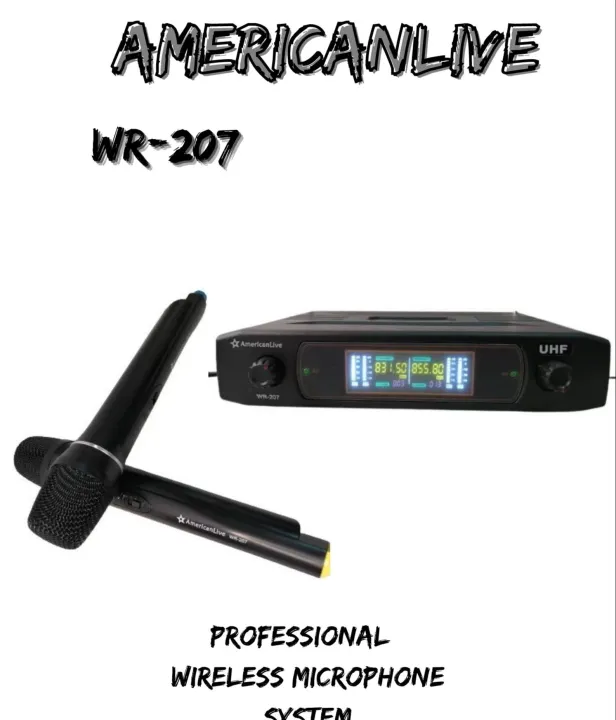 UHF WR-207 Americanlive wireless microphone | Lazada PH