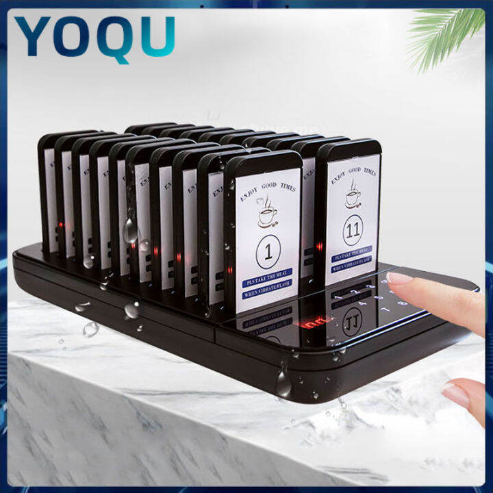 Yoqu Beeper Pager Restaurant Pager Wireless Restaurant Pager with 20 ...