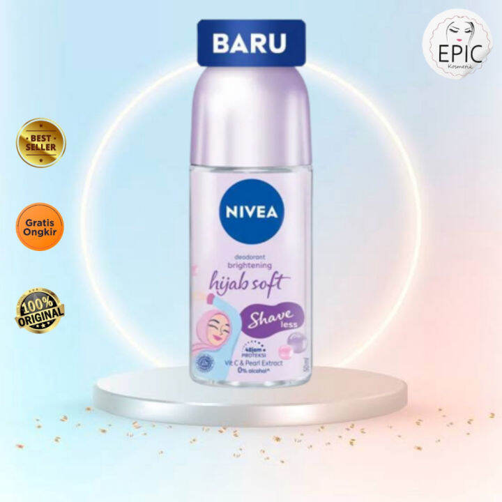NIVEA Hijab Soft Shaveless Deodorant Brightening 50ml Bpom | Lazada Indonesia