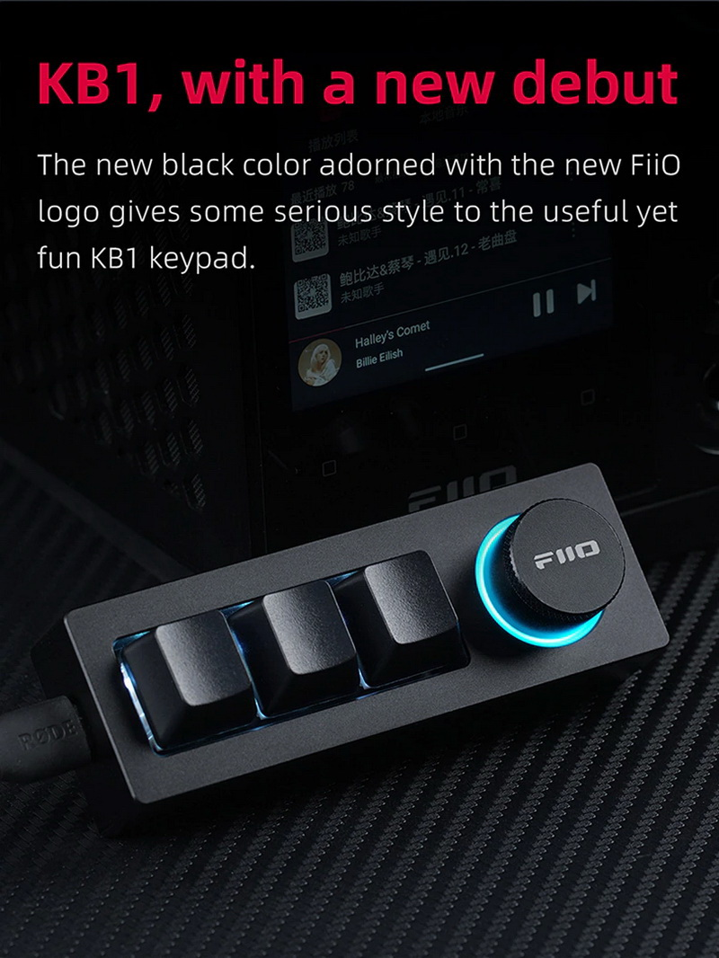 FiiO KB1 คีย์บอร์ด Mechanical สำหรับเครื่องเสียง ตั้งมาโครได้ | Lazada.co.th