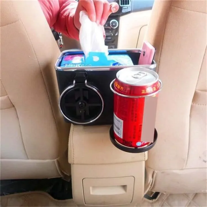 CHAINSTORE Car multifunctional tissue box set With cup holder | Lazada PH