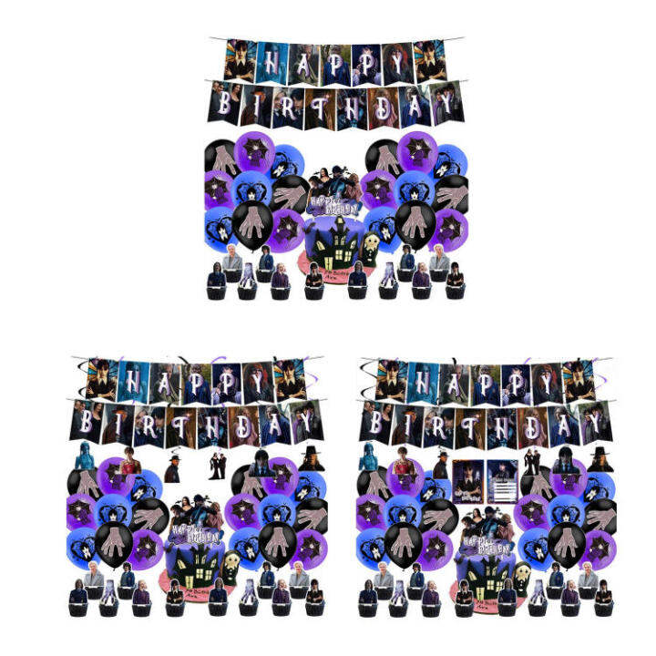 Horror Classic Movie Character Party Supplies Addams Party Supplies ...