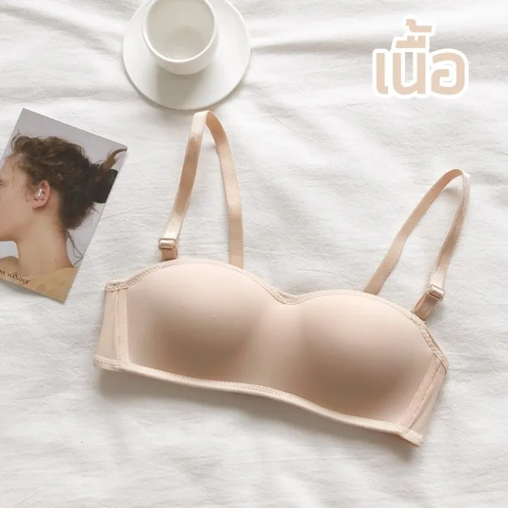 สินค้าพร้อมส่งจากไทย💥Angle Bra 💥 (N225) บราเกาะอกสายถอดได้ นิ่มสุด ลื่นสวย ไร้โครงแต่มีทรง เกาะ ...