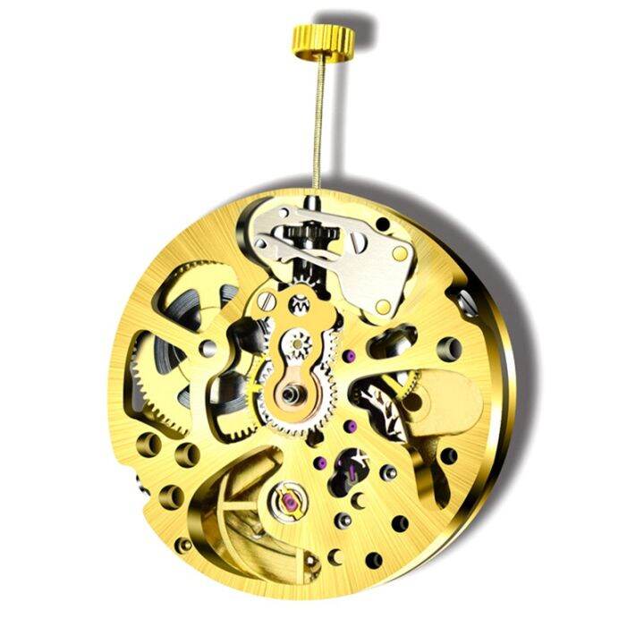 Gold Color Skeleton 2003 Movement Ordinary Pendulum Fully Automatic ...