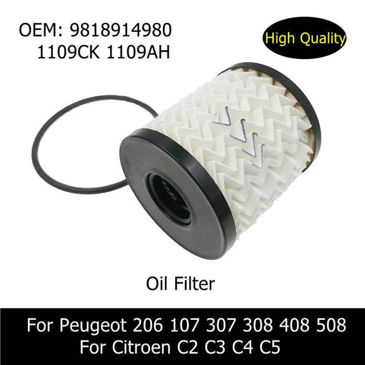 OEM 9818914980 1109CK 1109AH Genuine Engine Oil Filter For Peugeot 206 ...