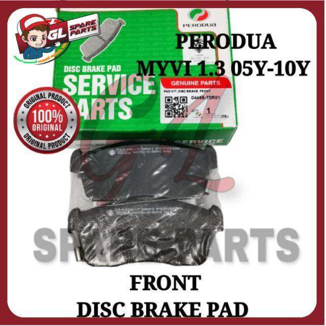 FRONT DISC BRAKE PAD (100% ORIGINAL) PERODUA MYVI 1.3 2005-2010 (04465 ...