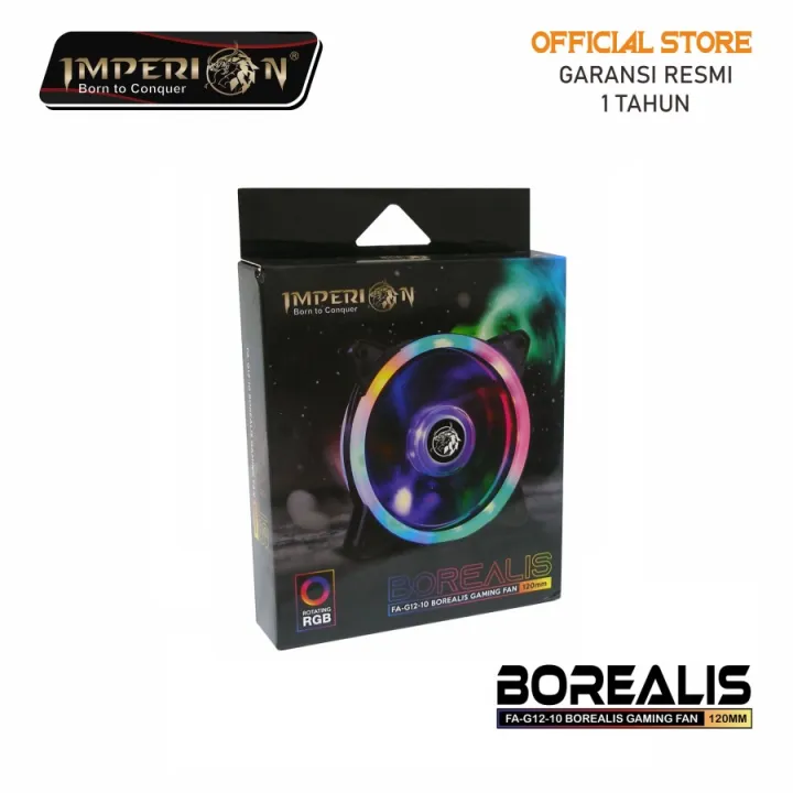 Fan / Kipas Gaming Imperion FA-G12-10 Borealis 120mm, RGB | Lazada ...