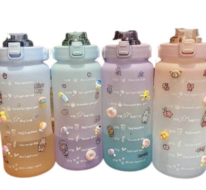 PROMO BOTOL MINUM VIRAL Sticker Botol Air Motivasi / Botol Minum ...