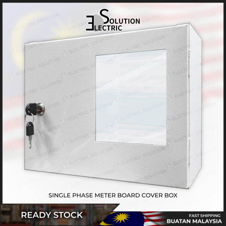 SINGLE PHASE METER BOARD COVER BOX INDOOR EMPTY HOUSING ELECTRICAL MAIN ...
