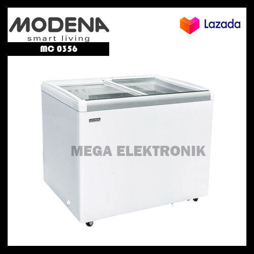Modena MC 0356 Sliding Glass Freezer Box 336 Liter - KHUSUS JABODETABEK | Lazada Indonesia