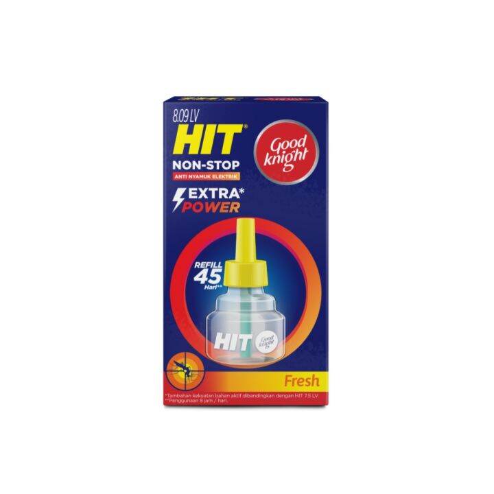 HIT Non Stop Refill Fresh 33ml Isi Ulang Refill Obat Nyamuk Elektrik ...