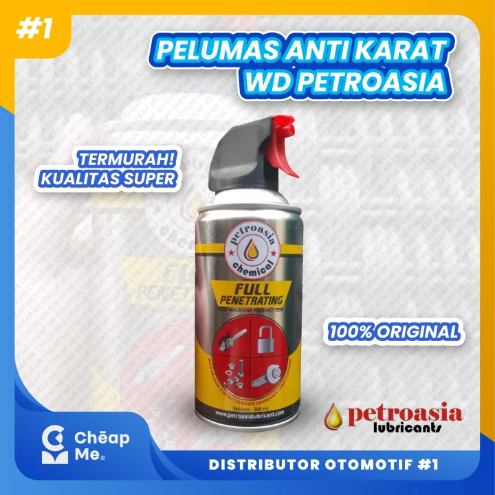 BISA COD - PETROASIA Penetrating Cleaner Korosi SNI 300ml / Pelumas Anti Karat Korosi / Cairan ...