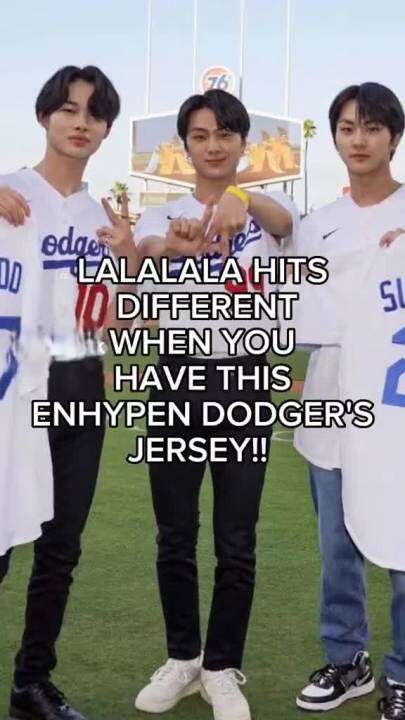 Dodgers Jersey Customized Inspired T Shirt - Heeseung Jungwon Jay Jake ...