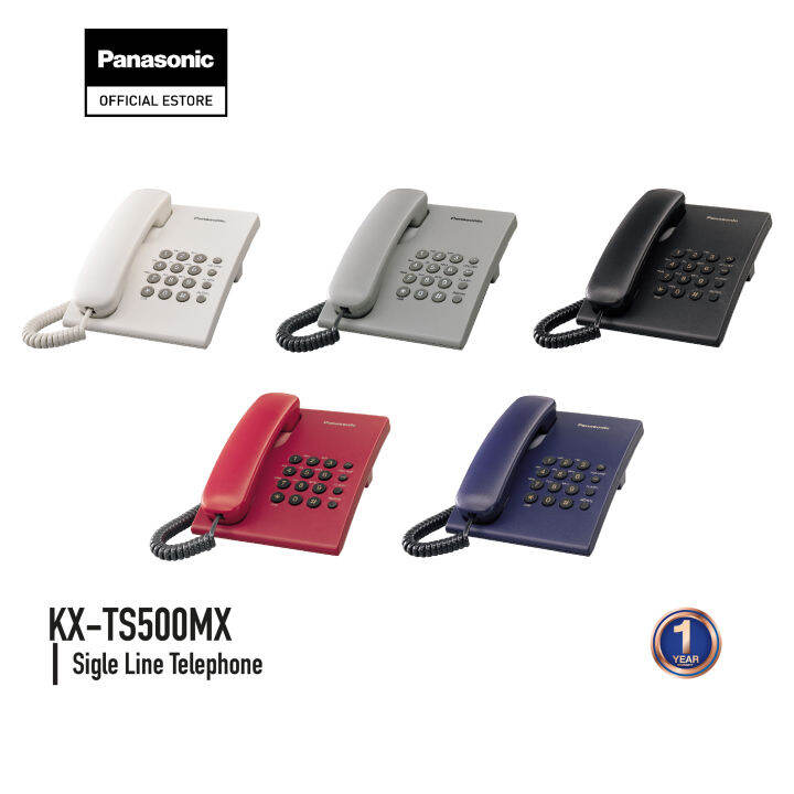 Panasonic Single Line KX-TS500MX โทรศัพท์มีสาย โทรศัพท์สำนักงาน โทรศัพท์บ้าน | Lazada.co.th