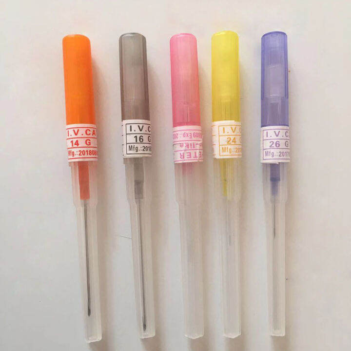 50Pcs Veterinary Disposable IV Catheter IV Cannula Intravenous Catheter ...