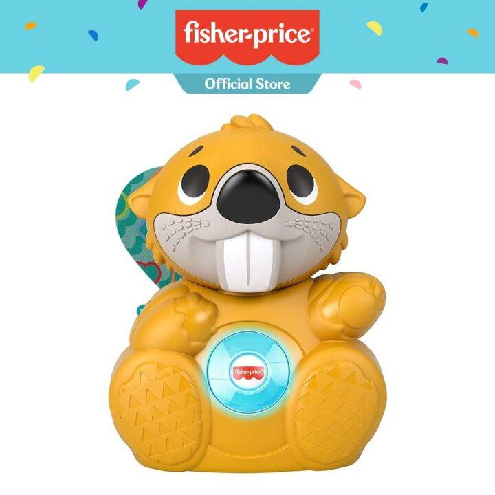 Fisher Price Linkimals Boppin’ Beaver, Light-up Musical Activity Toy ...