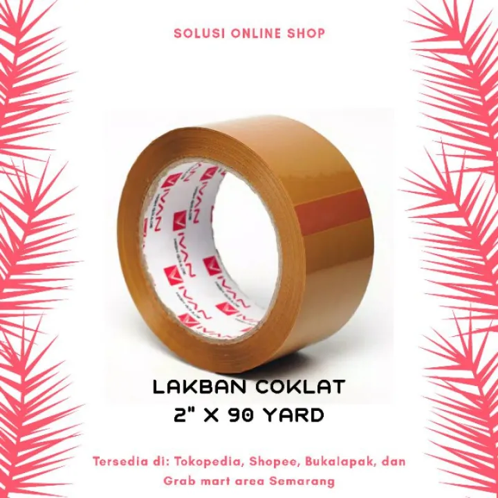 LAKBAN COKLAT LAKBAN BENING LAKBAN COKELAT ISOLASI SOLATIP | Lazada Indonesia