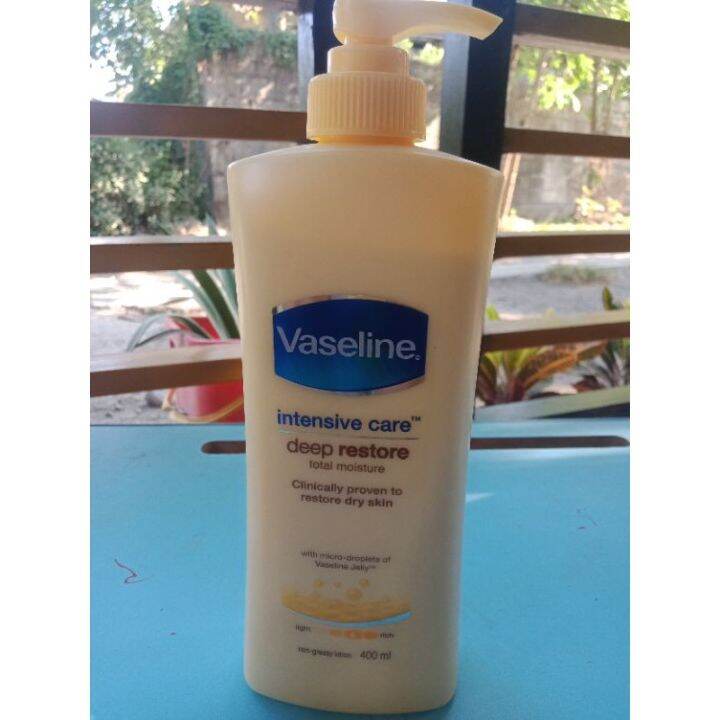 Vaseline Intensive Care Deep Restore Total Moisture Lotion 400ml | Lazada PH