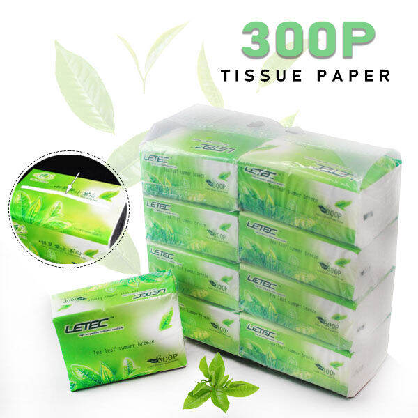 ALL PRODUCT 8PCS/1PACK 300 Sheets Disposable Inter-Folded Facial Tissue ...