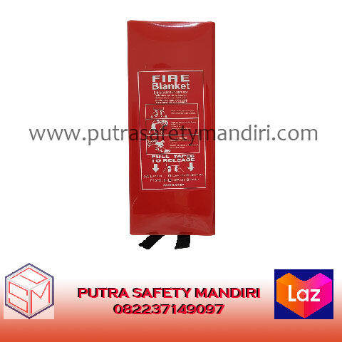 JUAL FIRE BLANKET 1.2M X 1.2M / 1.8M X1.8M KAIN FIBER ANTI API SELIMUT ...