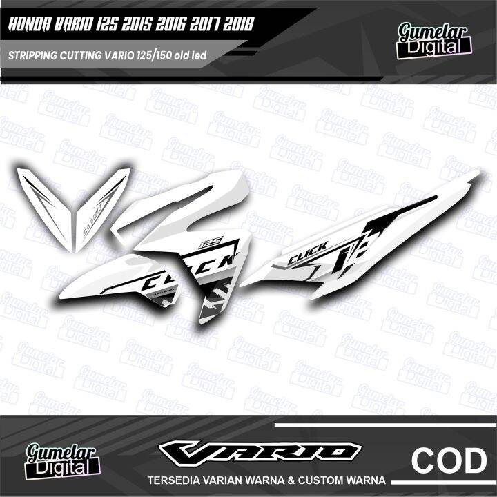 STRIPPING SIMPEL HONDA VARIO LED OLD THAILAND STILE 03 SUDAH DI CUTTING ...