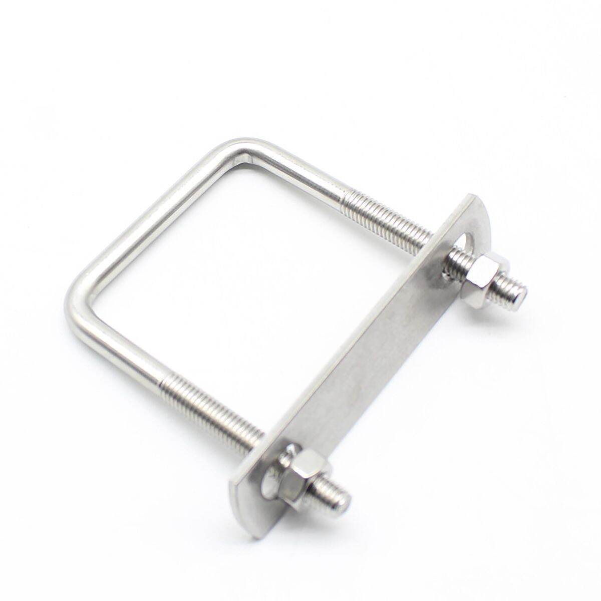 304 Stainless Steel U Shaped Screw / Right Angle U Shaped Square Clamp ...