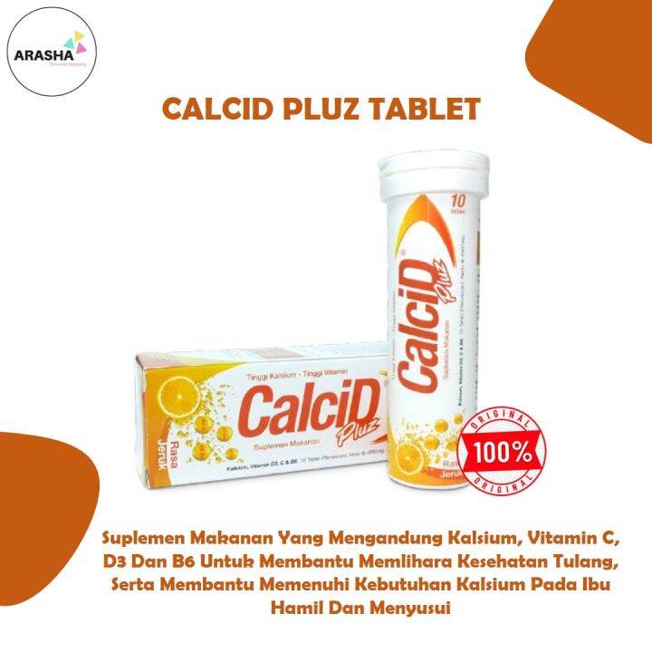 CALCID PLUZ 10 TABLET Suplemen Kesehatan Tulang dan Kalsium Pada Ibu ...